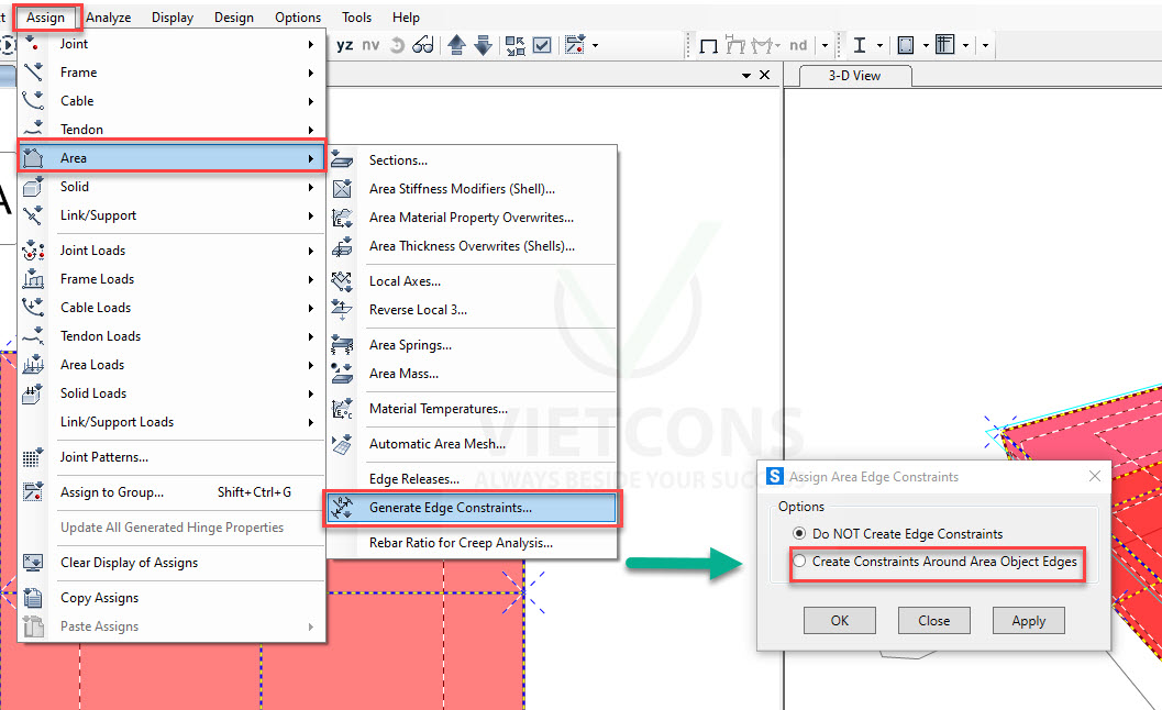 Edge Constraints trong SAP2000 & ETABS | Hướng Dẫn Chi Tiết & Lưu Ý Khi Sử Dụng | Vietcons Education