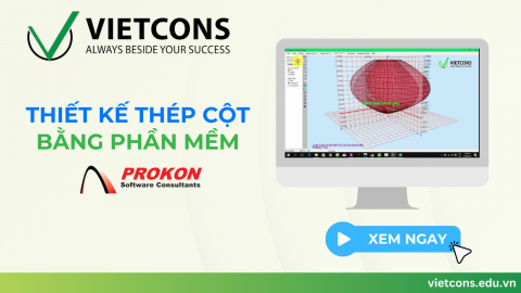 THIẾT KẾ CỘT BẰNG PHẦN MỀM PROKON | Vietcons Education