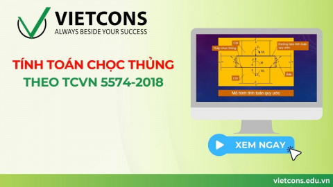 TÍNH TOÁN CHỌC THỦNG THEO TCVN 5574-2018 | Vietcons Education