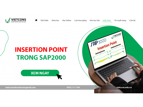Insertion Point trong SAP2000 | Vietcons Education